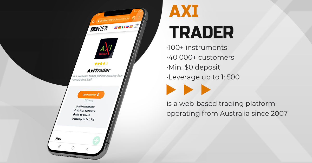 AxiTrader on FxView — Broker view
