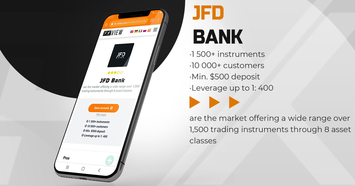 JFD Bank on FxView — Broker view