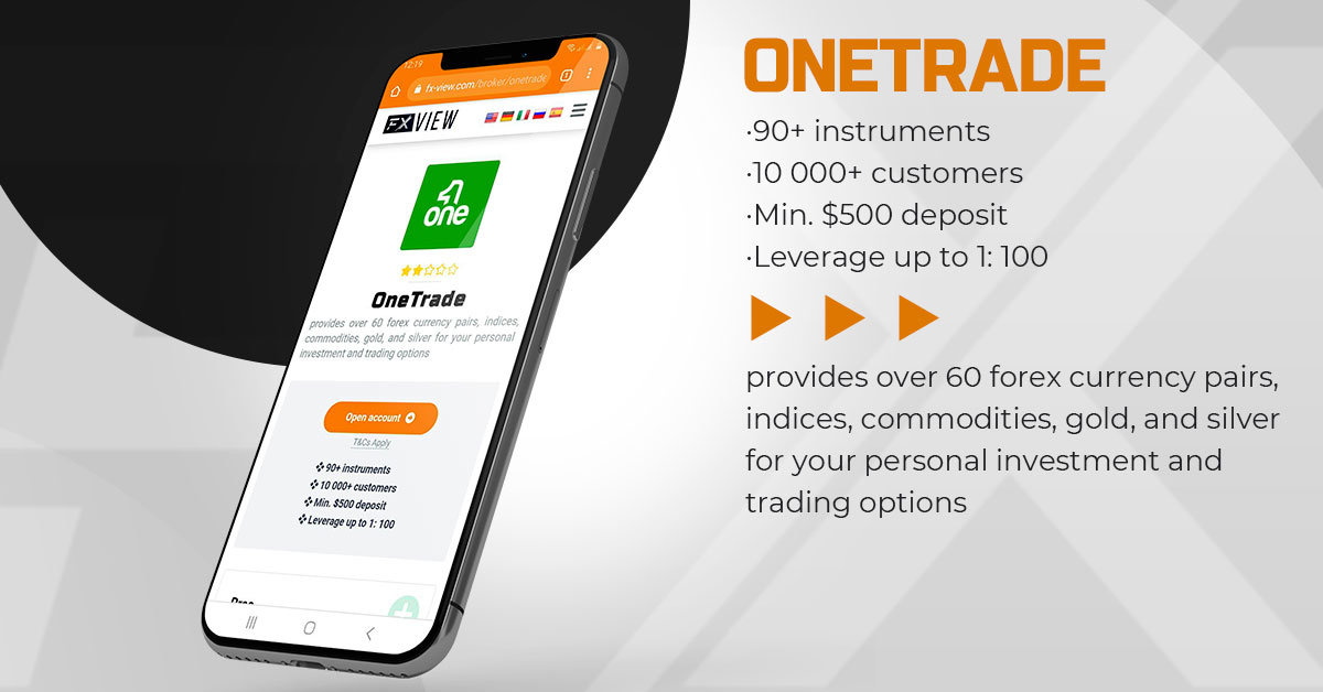 OneTrade on FxView — Broker view